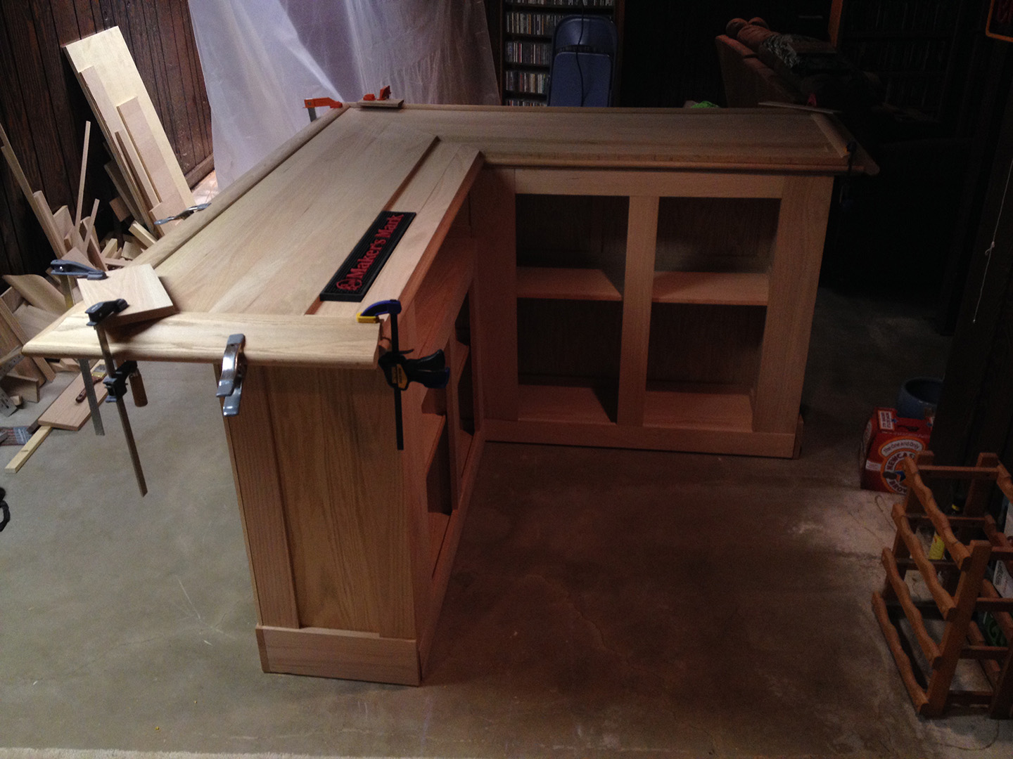 DIY – How To Build Your Own Oak Home Bar ~ John Everson
