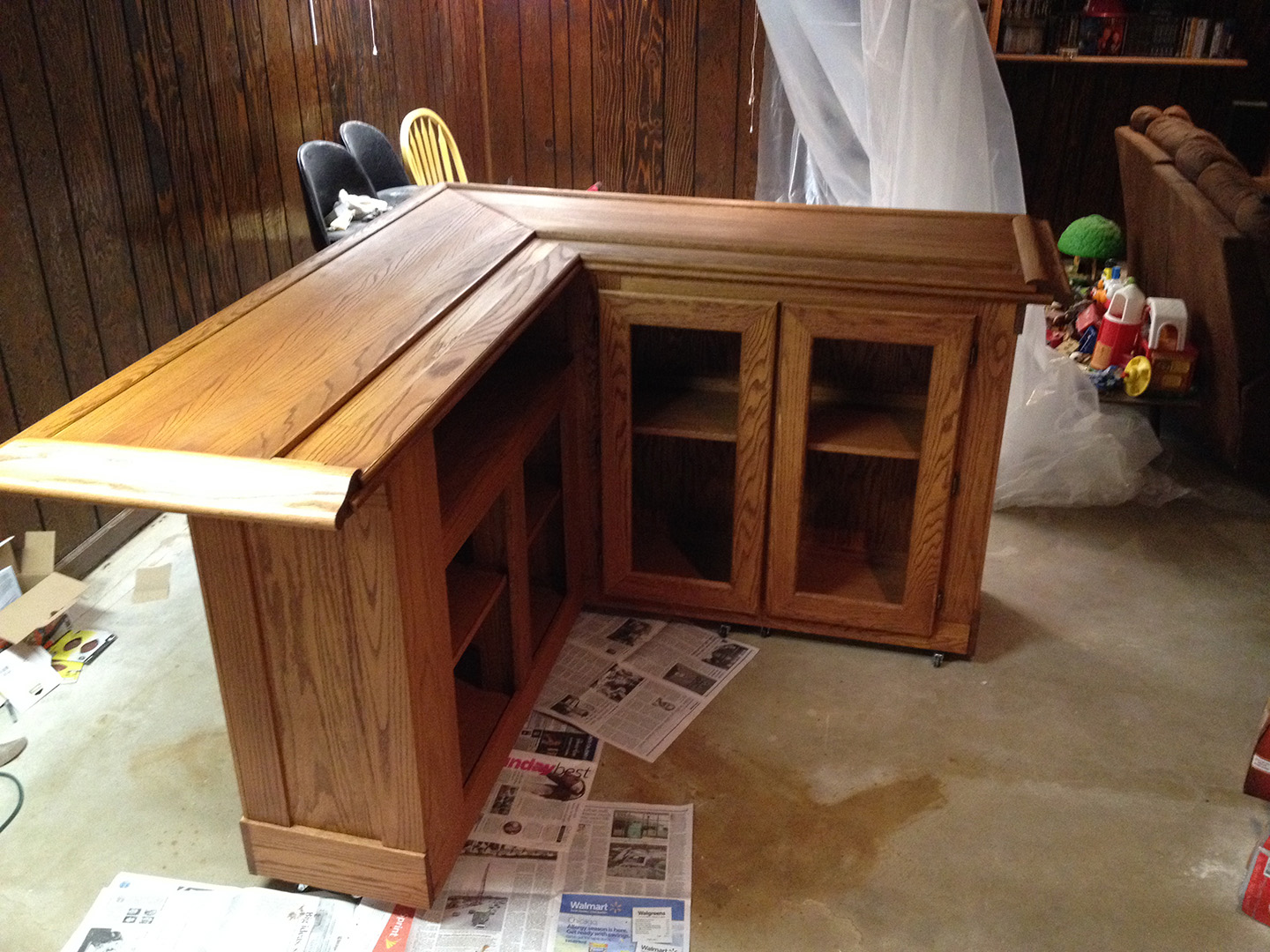 DIY – How To Build Your Own Oak Home Bar ~ John Everson