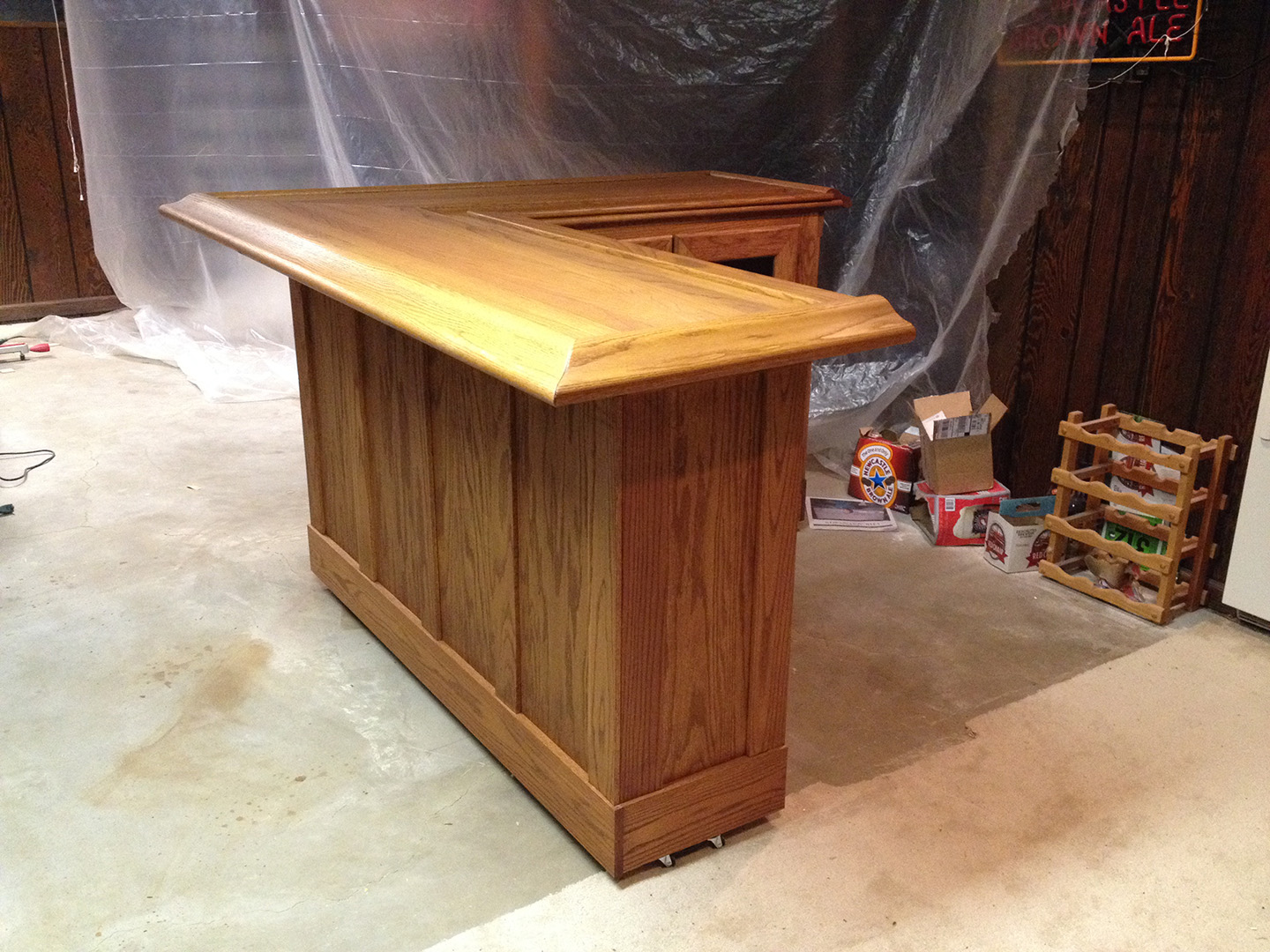 DIY – How To Build Your Own Oak Home Bar ~ John Everson